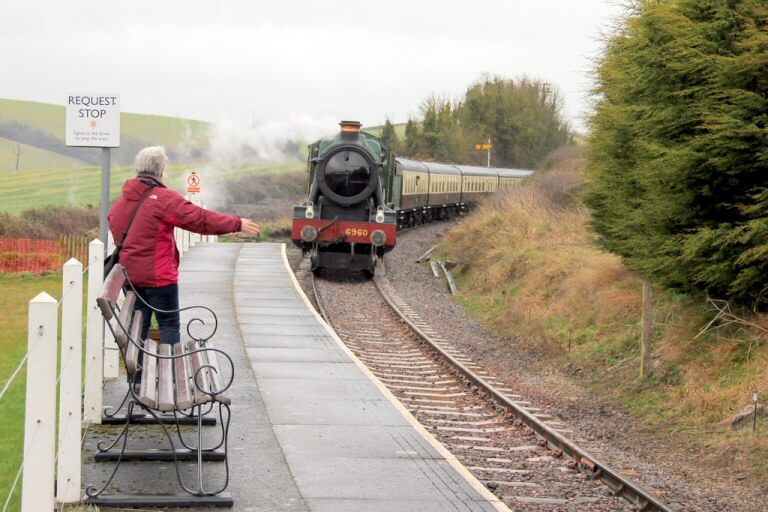 Doniford Halt Station on the West Somerset Railway
